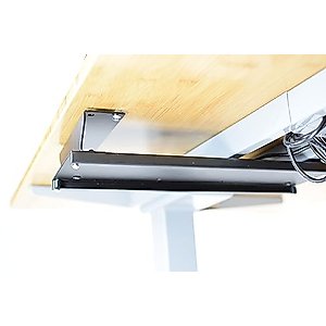 KT BRIDGE Under-Desk Keyboard Tray Mount for Electric Standing Desks - Clear the Crossbar on sit stand up desk frames standup desk adjustable desk accessories desk organizers and accessories