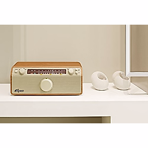 Sangean WR-12 AM/FM/Aux-in Stereo Analog Wooden Cabinet Radio (Walnut)
