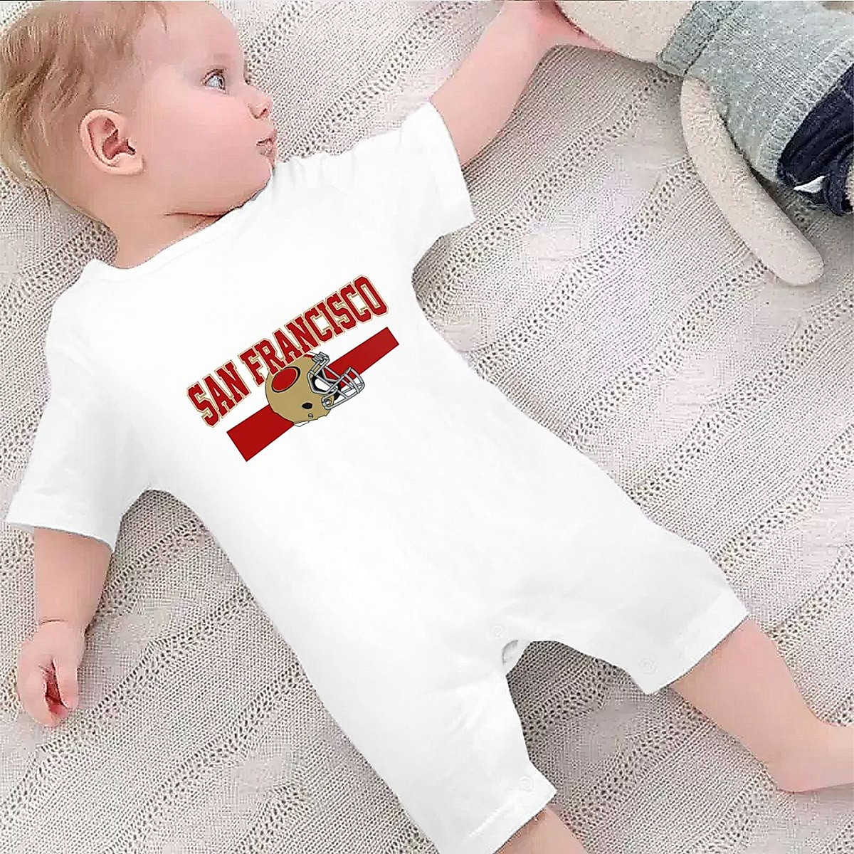 ANTKING San Francisco Baby Clothes Personalized Custom Baby Name and Number for Boy Girl Gift