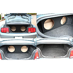 ASC Ford Mustang Coupe 2005-2014 Dual 12" Subwoofer Custom Fit Sub Box Speaker Enclosure