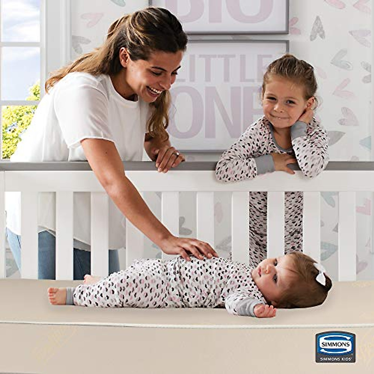 Beautyrest Beginnings Sleepy Whispers Ultra Deluxe 2-in-1 Innerspring Crib and Toddler Mattress | Waterproof | GREENGUARD Gold Certified (Natural/Non-Toxic)