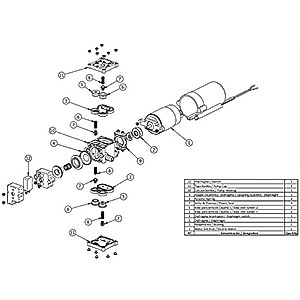 CYBERNOVA DC12V 100PSI 4.0L / m Self-priming High Pressure Diaphragm Pump for Fresh Water with Pressure Switch Caravan/Boat/RV/Garden // Vehicle Cleaning/Camper