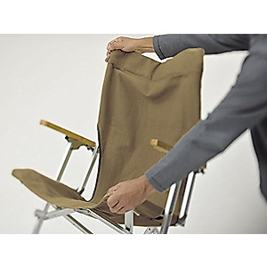 Snow Peak Beach Chair, Collapsible Camping Chair for Campsite, Beach Patio