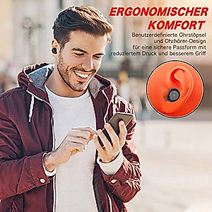 CHEERLINK Wireless Bluetooth 5.0 Stereo Headphones Earbuds in-Ear 2022 with Microphone 35 Hours Playtime IPX7 Waterproof Sports Earphones Touch Sensors Auto Pairing
