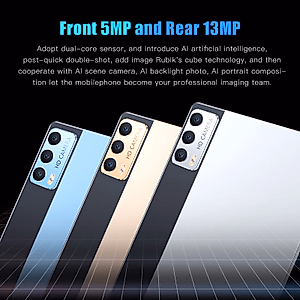 Jectse 10.1 Inch Tablet, 5G 2.4G WiFi 11 Tablet, 6GB RAM 128GB ROM Octa Core Tablet, Dual Camera, 5800mAh Portable Computer Tablet, Golden