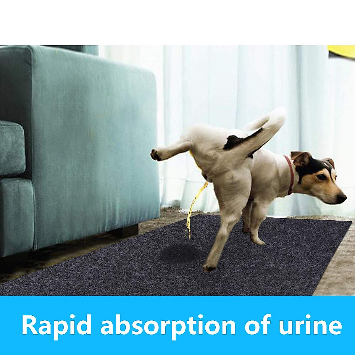 Sszhen Whelping Box Liner Mat,Washable and Reusable Puppy Pad,Premium Absorbent Urine pet Mat,Under The Dog Crate Mat,Protect Your Floor, Furniture or Any Other Area from Liquid Leakage (36"×72")