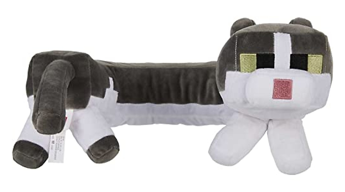 Minecraft Plush Cat Neck Pillow, Purring Sounds, Press Paw to Activate ...
