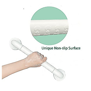 Grab Bars for Shower, Handicap Handicap Grab Bars for Bathtubs and Showers, White Shower Handle,Safety Hand Rail,Support-Pregnant Woman,Elderly,Injury,Senior Assist Bath Handle（16 Inch)