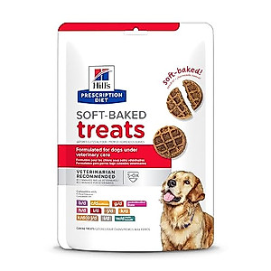 Hill's Prescription Diet Soft Baked Dog Treats, Veterinary Diet, 12 oz. Bag