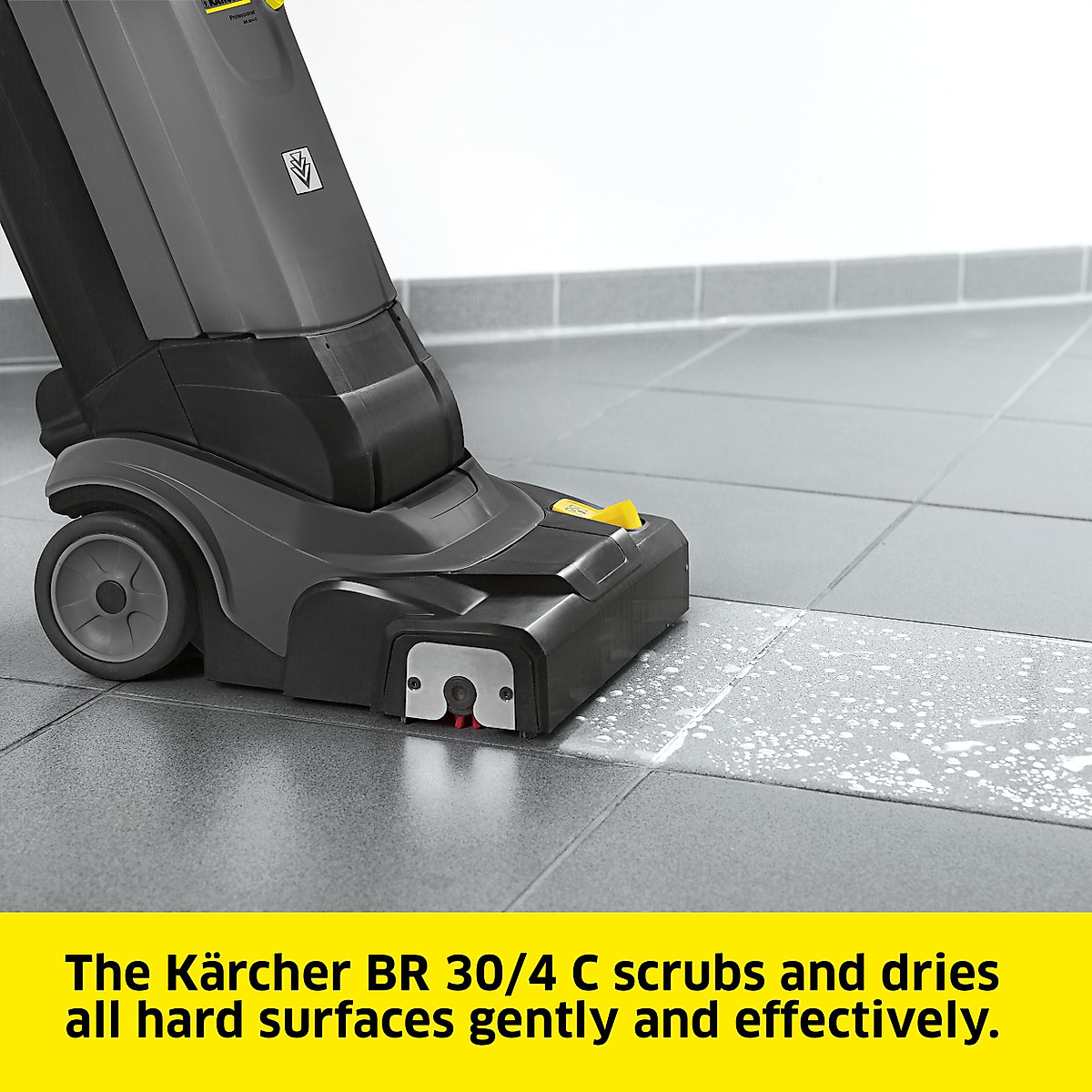 Kärcher BR 30/4 C Commercial Floor Scrubber, Walk-Behind, High-Speed Roller Brush, Intensive Cleaning and Fast Drying