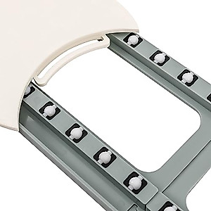 6.56ft 360° Manual Swivel Adjustable Dining Table Rotating Food Turntable 42 Trays Rotary Table for Dining Room Party Decoration,Free Adjustment,Smooth Slide Rail,Interlock Design