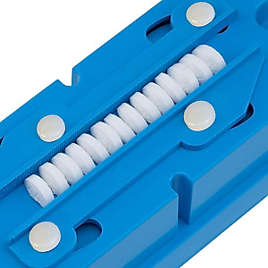 Multiple Pill Splitter. Original Patented Design, with Accurate Pill Alignment, Sturdy Cutting Blade and Blade Guard, for Splitting and Quartering Round or Oblong Pills.US Patent No. 9,827,165.