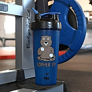 Blender Bottle x Forza Sports Classic 28 oz. Shaker Mixer Cup with Loop Top (Gopher It!)