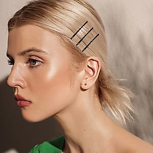 200Pcs Hair Pins Kit,Bobby Pins and U Shaped Hair Pins Bun Hair Pins Gifts for Women Girls with Storage Box Wedding Hairstyles (Black,2Inch)