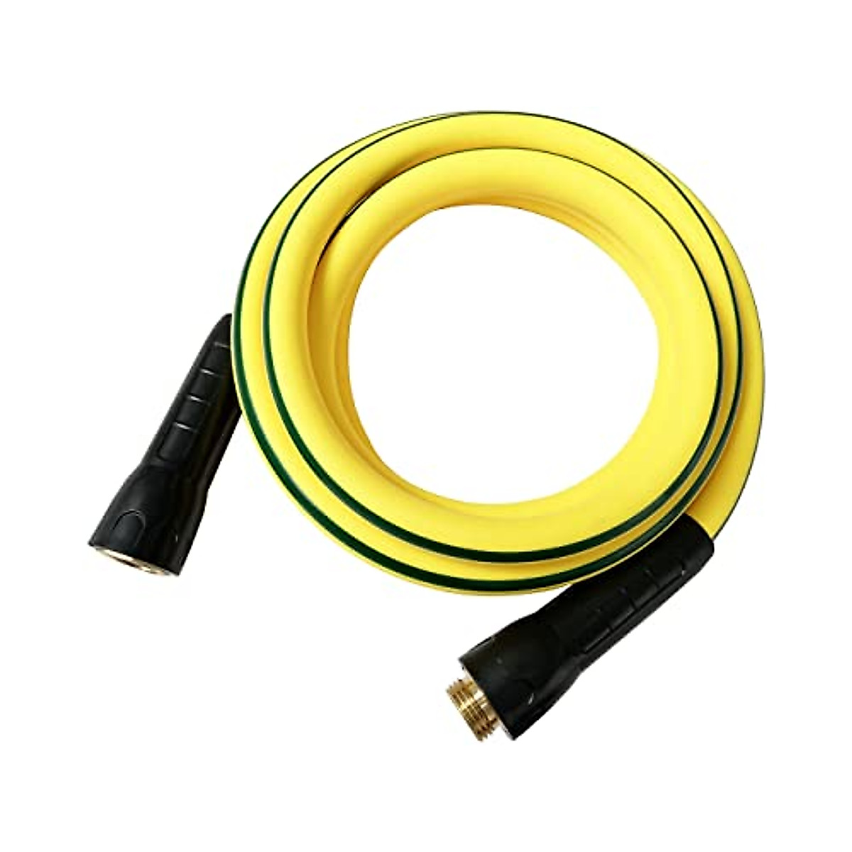 ZILIM Hybrid Lead In Garden Water Hose 5/8 in X 10FT, Heavy-duty Super Flexible with Swivel Grip Handle Female and 3/4" GHT Solid Brass Fittings, Operate 160 PSI