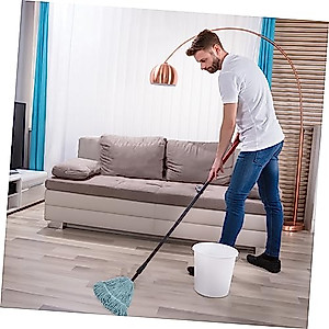 DOITOOL 1pc Cleaning Mop for Floor Miniature Trash Can Commercial Mop Wet Mop Commercial Mop Handle Reusable Mop Head Green Practical Mop Cloth Mop Accessories Mop Cloth Replacement Refill