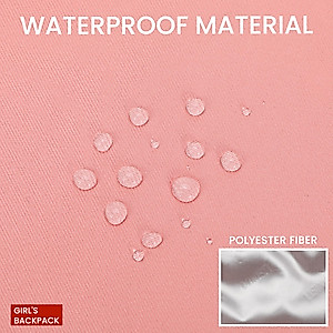 LISINUO Kids Backpacks for Girls Backpack School Bookbag for Teenage Cute Book Bag Send Pendant (Pink)