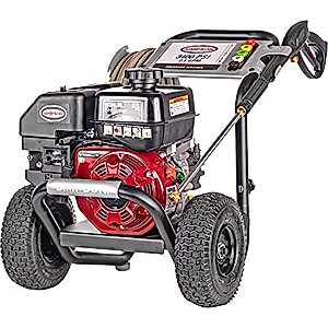 Simpson Cleaning MS61085 MegaShot 3400 PSI Gas Pressure Washer, 2.5 GPM, Kohler SH270, Includes Spray Gun and Extension Wand, 5 QC Nozzle Tips, 5/16-in. x 25-ft. MorFlex Hose, Black