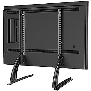 ELIVED Universal TV Stand, Tabletop TV Stand Base for Most 32 to 55 inch LCD LED Flat Screen TVs, TV Legs with 3 Height Adjustments Holds up to 88lbs, VESA up to 800x400mm, Black, YD2005