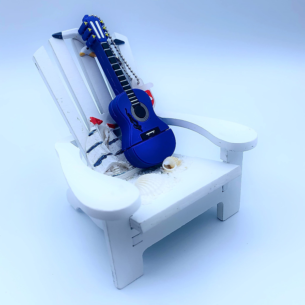 USB Flash Drive Guitar - Thumb Drive Funny - Guitar USB Drive - Thumb Drive 16GB (Azure Guitar)
