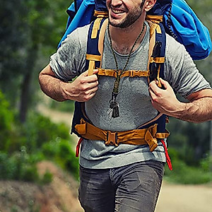 2 Pcs Heavy Duty Braided Paracord Lanyard Keychain with USA Flag, Parachute Rope Necklace Keychains, Braided Strong Lanyard with Metal HK Clip Key Ring for Outdoor Activities, Camera, Traveling