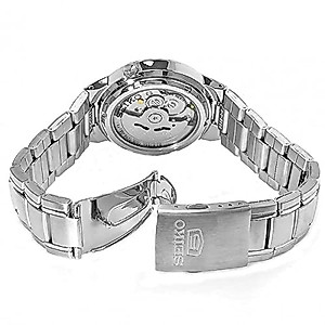 Seiko SNKA01 Men's 5 Automatic White Dial Stainless Steel Bracelet Watch