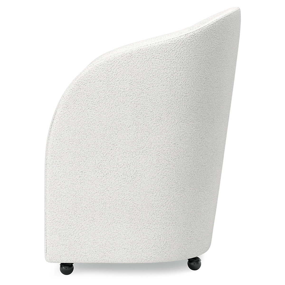 Signature Design by Ashley Korestone Contemporary Upholstered Home Office Desk Chair with Casters, White