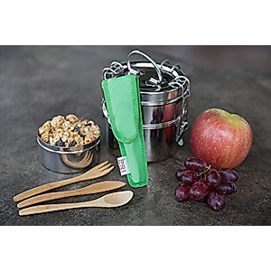 TO GO WARE Kid's Bamboo Reusable Utensils | Dishwasher-Safe | No BPA or Phthalate | Made from Durable, Sustainable Materials | Eco-Conscious | 3 Spoons, 3 Forks (Pack of 6)