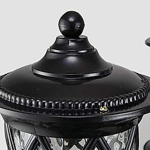 3 Head High Pole Landscape Street Light Aluminum Pole Light Outdoor Waterproof Courtyard Garden Community European Lamp Villa Home Retro Led