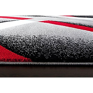 Persian Area Rugs 2305 Gray 8x11 Abstract Area Rug, 8 x 11 ft