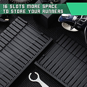 Wesiti 2 Pcs Model Pieces Shelves Stand Plastic Parts Shelf Tool Placing Rack for Model Action Figures Hobby DIY Making Accessories, Black