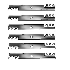 RAParts 6pk Mower Blades Fits Exmark, Fits Toro 52" Cut 103-6402 103-6387 109-6873