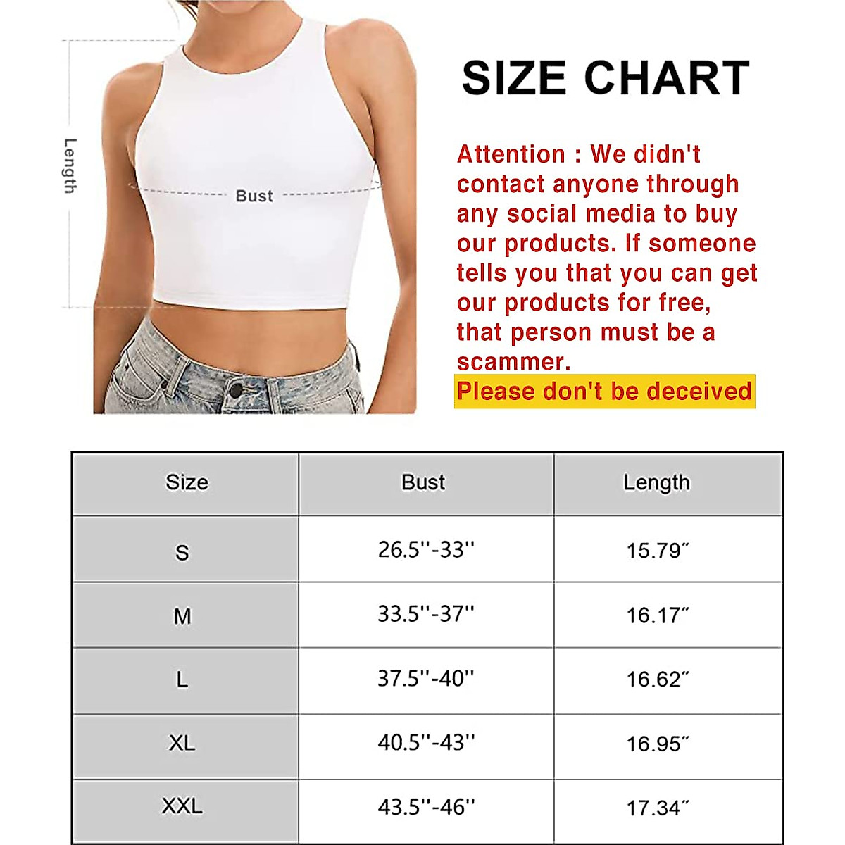 Yeawinta Crop Tank Top for Women Workout Shirts Cropped Tanks Sleeveless Gym Clothes Yoga High Neck Crop Top 2 Pack White/Brown M