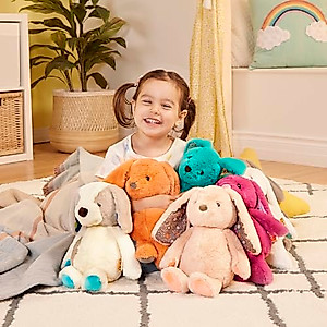 B. toys- B. softies-12" Plush Bunny -Super Soft Stuffed Animal- Washable Rabbit Toy- for Babies, Toddlers, Kids- Happy Hues- Cottontail Cutie Teal Bunny- 0 Months +