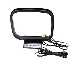 HiFi AM/FM Loop Antenna with mini connector for Sony Sharp audio receiver systems