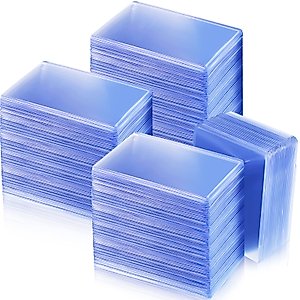 Hard Plastic Card Sleeves Trading Card Holder Baseball Card Sleeves Card Protector Holder for Baseball Card, Football Cards, Gaming Cards 3 x 4 Inch (200 Pieces)