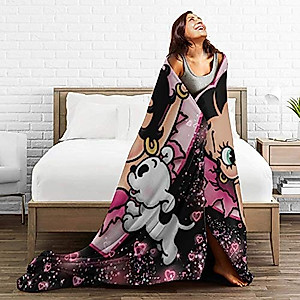 YTBHG Blanket Flannel Soft Micro Fleece Blanket for Bedding Couch Sofa Warm Throw Blanket for Room A Great Gift for Christmas Halloween 80"x60"