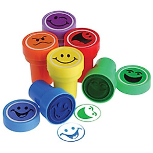 Happy Face Ink Stampers - 6 Pieces
