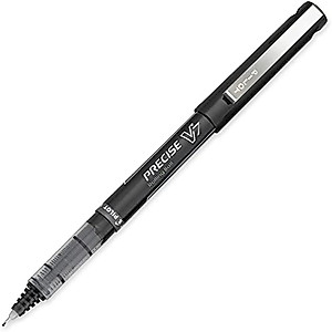 Pilot Precise V7 Stick Rolling Ball Pens Fine Point, Black Ink, 6 Pack