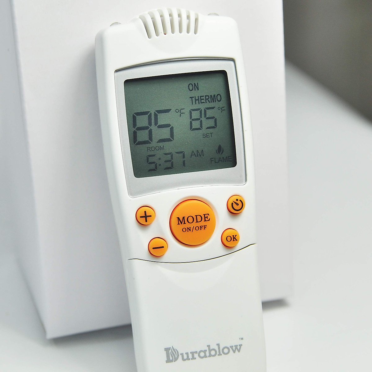 Durablow TR1004 Gas Fire Fireplace On/Off Remote Control Kit + Thermostat + Timer + Backlit Transmitter for Millivolt Valve, IPI Module, Replaces Wall Switch or Thermostat