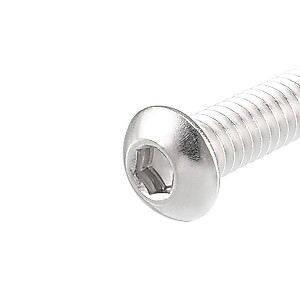 uxcell 1/4 Inch-20x1 Inch Hex Socket Button Head Bolts Screws 50pcs