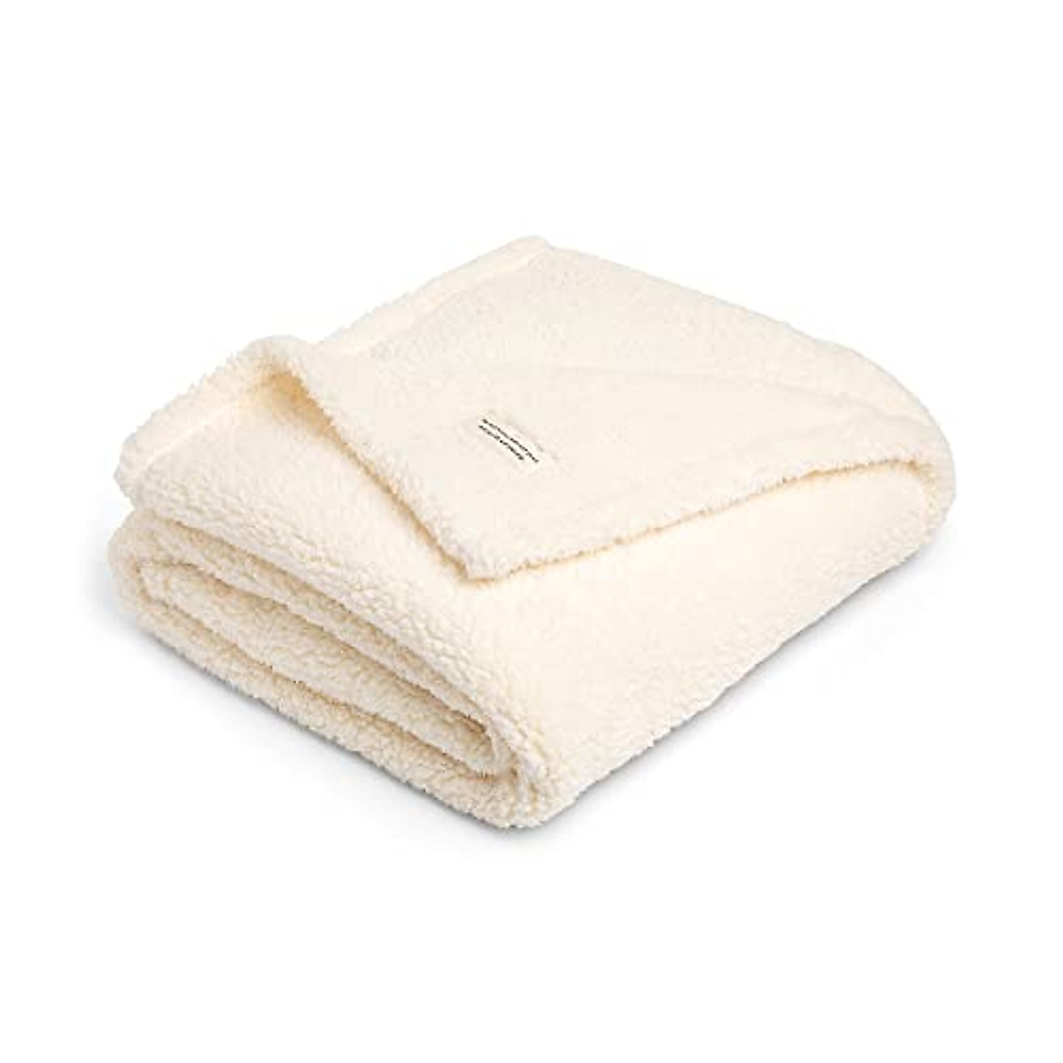 DEMDACO Faith Fill Your Heart Cream 62 x 52 Polyester Fiber Prayer Blanket