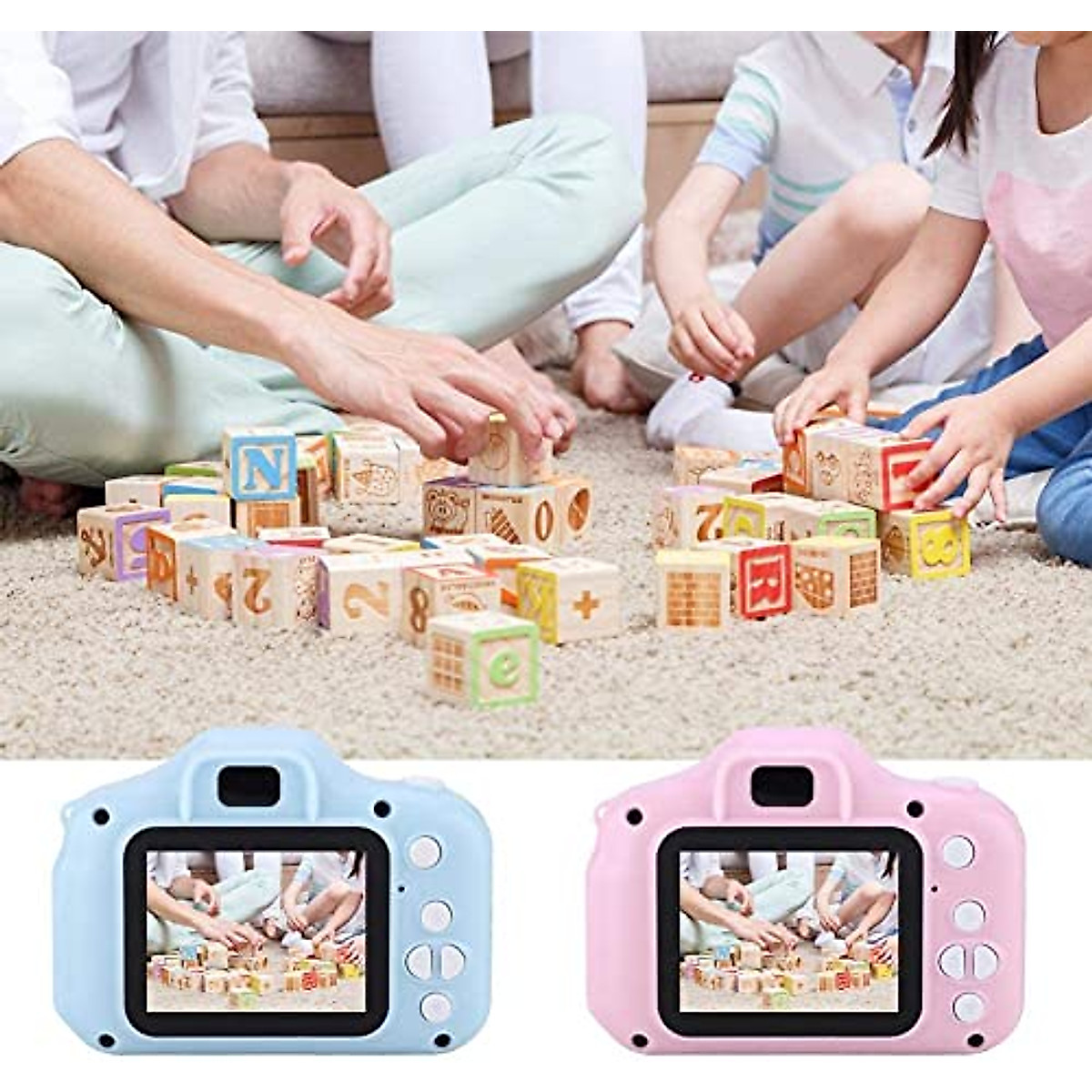 Digital Cameras for Kids Kids Full HD Camera,X2 Mini Portable 2.0 Inch IPS Color Screen Children's Digital Camera HD 1080P Camera,Digital Zoom,Shock Proof, Photo Video Camera,Kids Digital Camera (Col