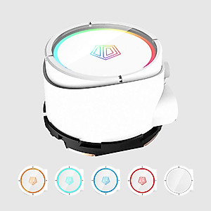 ID-COOLING ZOOMFLOW 240X Snow CPU Water Cooler 5V ARGB AIO Cooler 240mm CPU Liquid Cooler 2X120mm RGB Fan, Intel 1700/1200/115X/20XX, AMD AM4/AM5