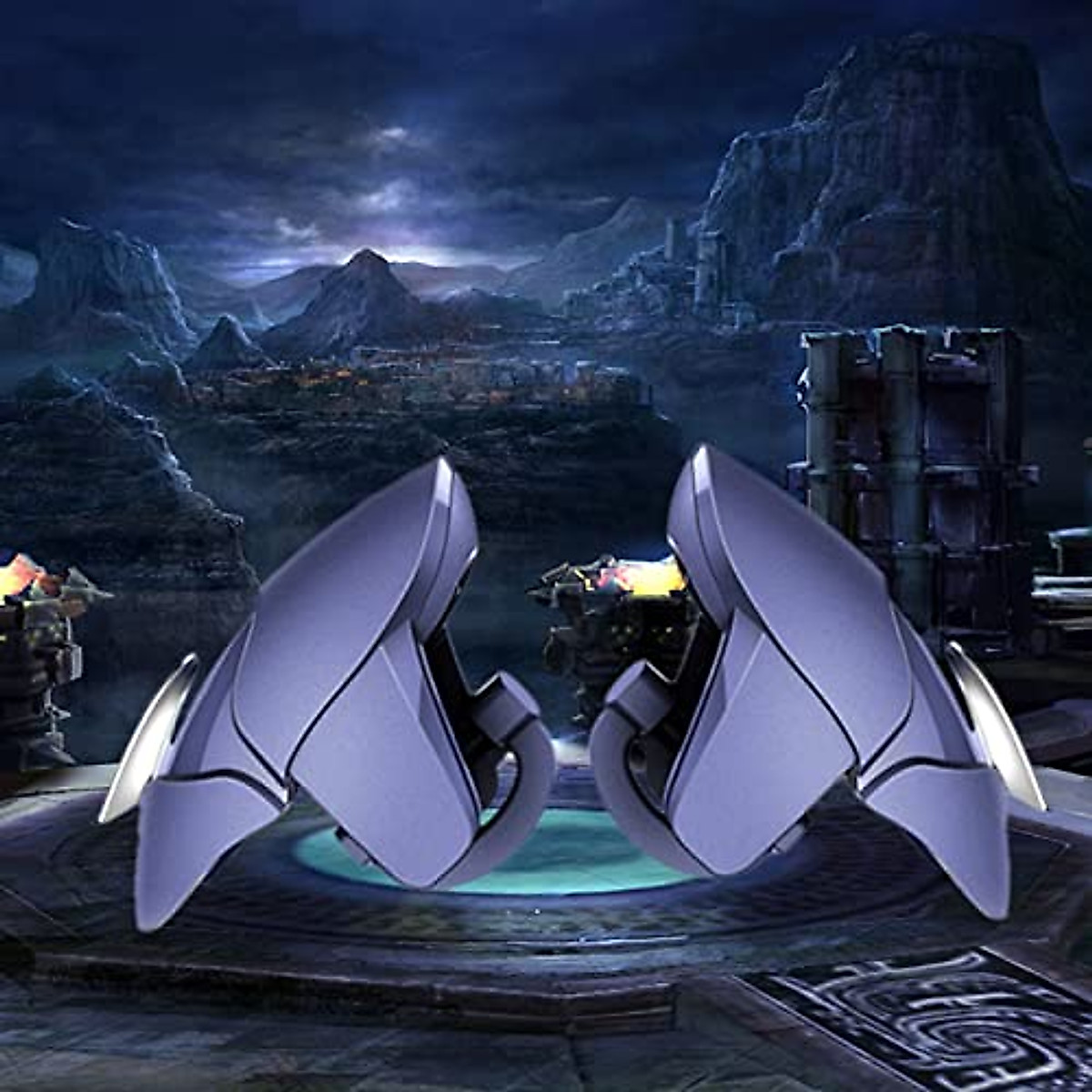 1Pair Phone Game Controller Mobile Game Triggers Button Shooter Phone Gamepad for iPhone for Android Valentine's Day/Mother's Day/Wedding/Anniversary/Party/Graduation/Christmas/Birthday Gifts - Blue