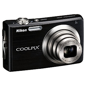 Nikon Coolpix S630 12MP Digital Camera with 7x Optical Vibration Reduction (VR) Zoom and 2.7 inch LCD (Jet Black)