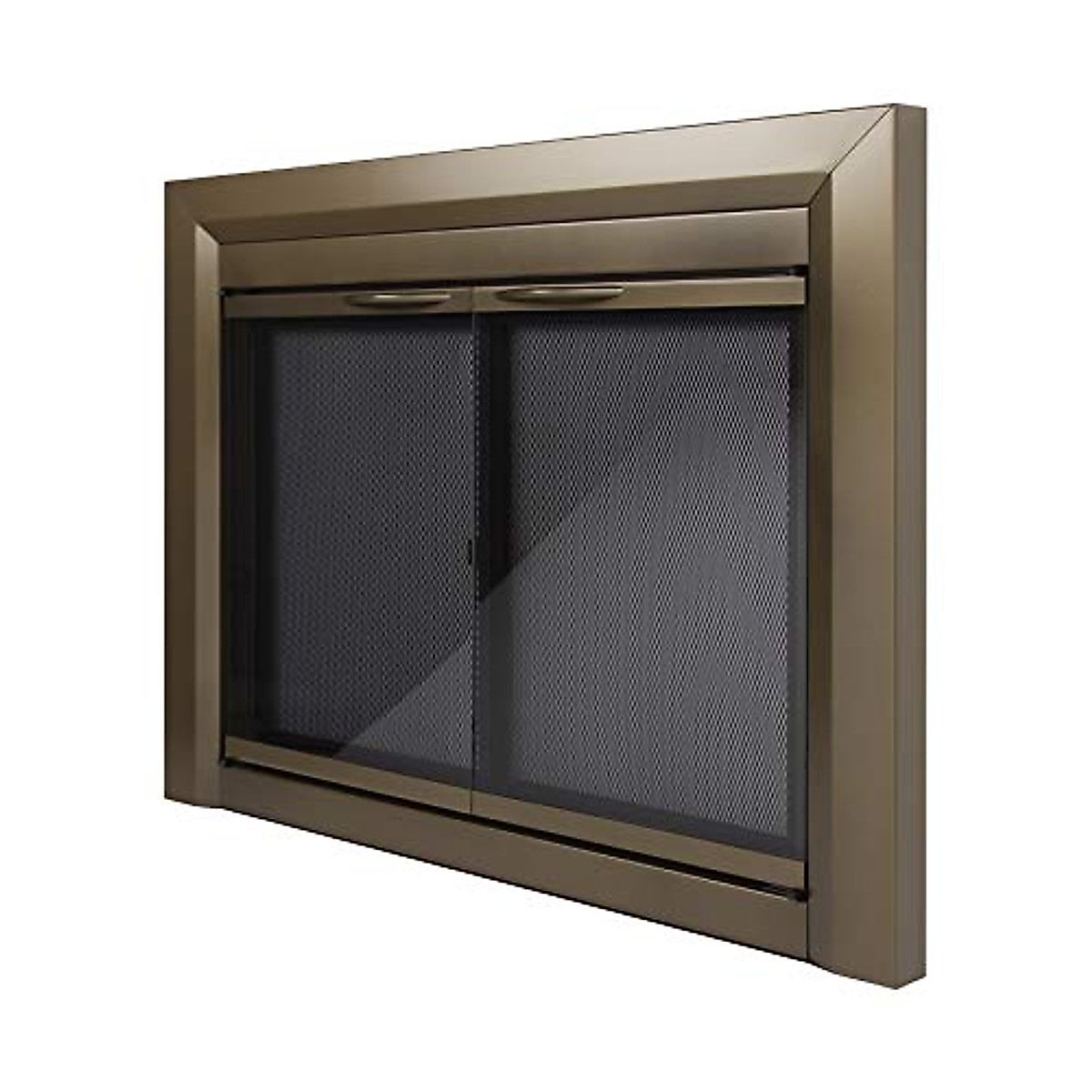 Pleasant Hearth CA-3202 Cahill Fireplace Glass Door, Antique Brass, Large