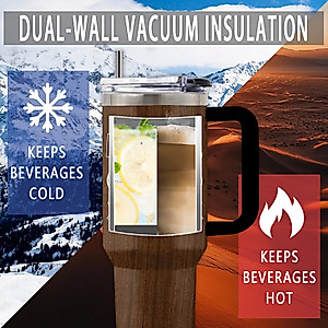 Uibunoo Dad Birthday Gift, 40 Oz Awesome like My Daughter Tumbler with Handle & Straw, Father Gifts from Daughter, Birthday Presents for Dad Daddy Father Tumbler, New Daddy Gift