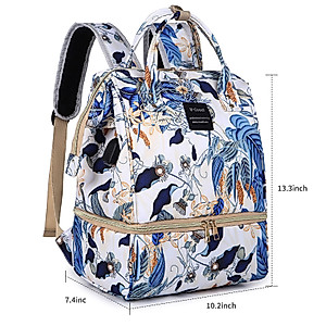 V-COOOL Breast Pump Bag, Cooler and Moistureproof Backpack Double Layer for Working Mom Outdoor, Pump Tote Bag fit Most Breast Pumps