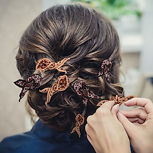 Bememo 40 Pieces Hair Rollers DIY Hair Styling Rollers Tools Soft Sleep Foam Pillow Hair Curler Rollers Sponge (Black, Brown,Dot)